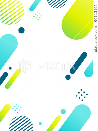 Green and light blue gradation geometric... - Stock Illustration ...