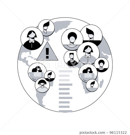 Overpopulation abstract concept vector... - Stock Illustration ...