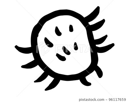 Cute tick / hand-drawn illustration material - Stock Illustration ...