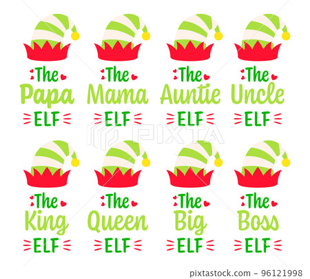 Set of Christmas Elf Family - Stock Illustration [96121998] - PIXTA