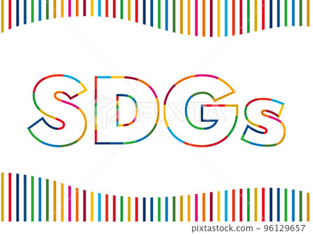 SDGs-inspired logo and 17-color frame - Stock Illustration [96129657 ...
