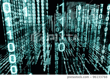 Abstract 3d background,Binary Language - Stock Illustration [96133788 ...