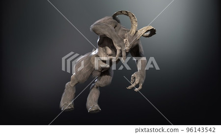 Baphomet mythical monster 3d render - Stock Illustration [96143542] - PIXTA