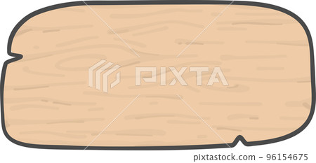 brown wooden sign board rectangular shape... - Stock Illustration ...
