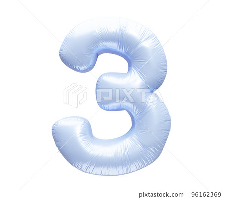light blue balloon numbers - Stock Illustration [96162369] - PIXTA