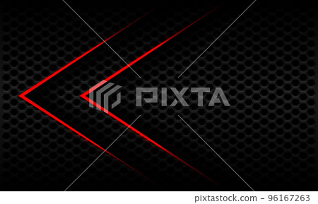 Abstract red twin metallic arrow shadow... - Stock Illustration ...