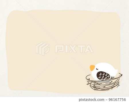 Cute little bird frame - Stock Illustration [96167756] - PIXTA