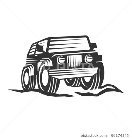 Off-road Jeep Logo Icon Illustration Brand... - Stock Illustration ...