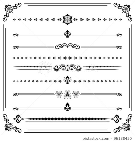 Set of Horizontal Patterns - Stock Illustration [96188430] - PIXTA