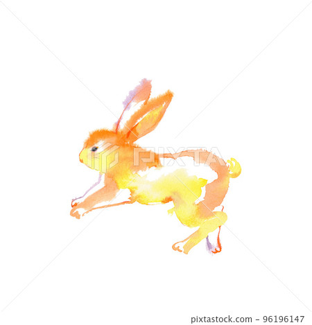 orange rabbit - Stock Illustration [96196147] - PIXTA