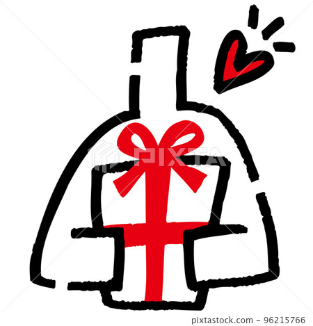 Stickman giving a present to an important person - Stock Illustration ...