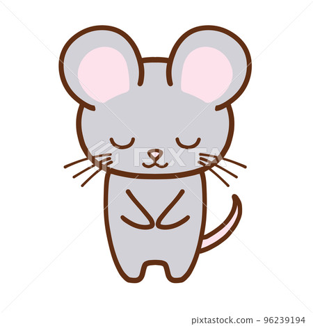 Mouse bowing politely - Stock Illustration [96239194] - PIXTA