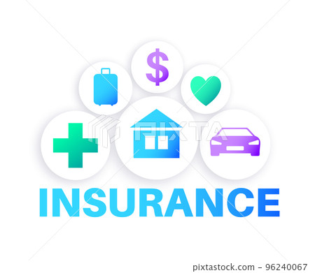 Insurance agency icons - Stock Illustration [96240067] - PIXTA