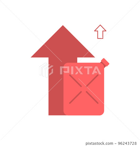 Fuel price increase icon. The concept of the... - Stock Illustration ...