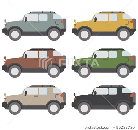 矢量圖的 Suv 車-插圖素材 [96252750] - PIXTA圖庫