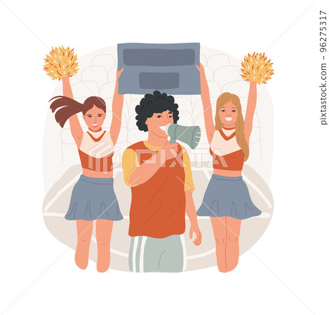 Pep rally isolated cartoon vector illustration.... - Stock Illustration ...