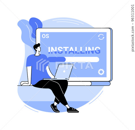 Operating system isolated cartoon vector... - Stock Illustration ...