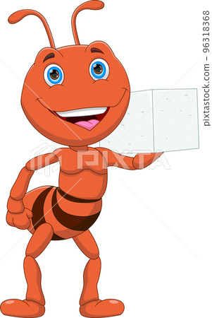 happy ant cartoon carrying sugar-插圖素材 [96318368] - PIXTA圖庫