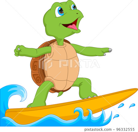 Cute Cartoon Girl Turtles