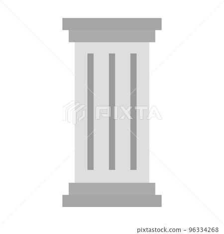 Pillar icon in flat design. pole icon. vector. - Stock Illustration ...