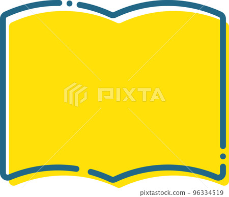 Stationery frame book/notebook/book simple... - Stock Illustration ...