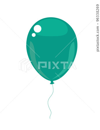 Balloon object. Vector illustration isolated on... - Stock Illustration ...