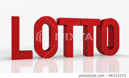 The red lotto on white background image 3d... - Stock Illustration ...