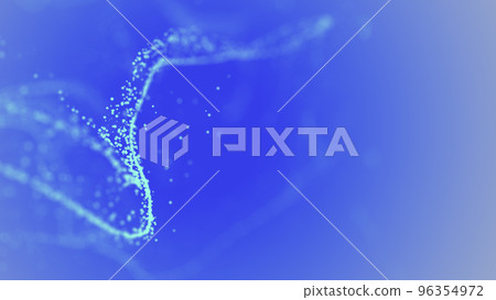 CG particles Light blue particles with the... - Stock Illustration ...