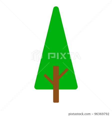 Triangular tree icon. plant. vector. - Stock Illustration [96369792 ...