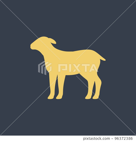 Sheep, lamb, symbol of sacrifice and obedience. - Stock Illustration ...