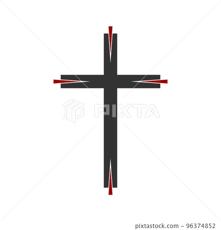Christian illustration. Church logo. Cross of... - Stock Illustration ...