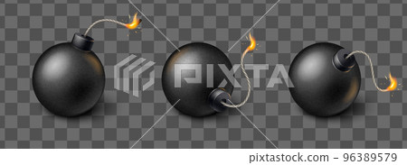 Bomb Realistic Set - Stock Illustration [96389579] - PIXTA
