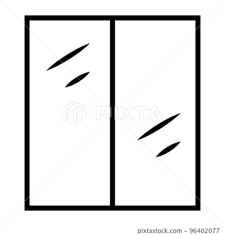 Simple, glossy glass icon. vector. - Stock Illustration [96402077] - PIXTA