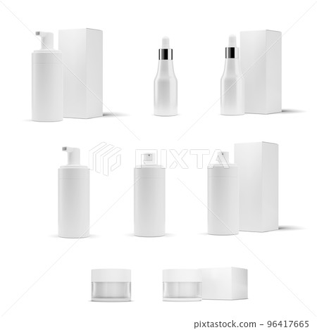 White cosmetics without label - Stock Illustration [96417665] - PIXTA