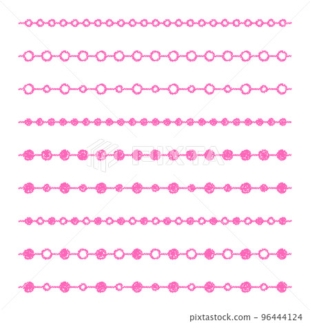 Crayon material dot line set - Stock Illustration [96444124] - PIXTA