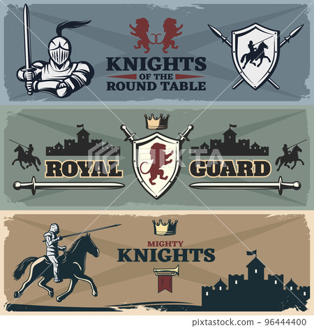 Knights Banners Set - Stock Illustration [96444400] - PIXTA