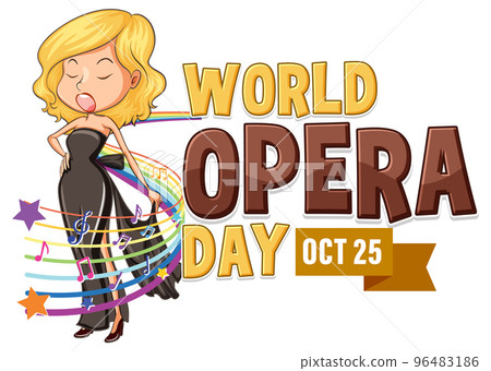 World Opera Day Banner Concept Vector - Stock Illustration [96483186 ...