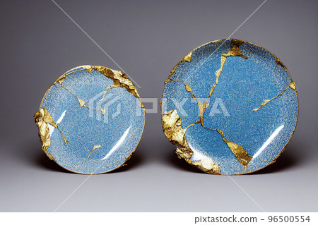An illustration of Kintsugi, the centuries-old... - Stock Illustration ...