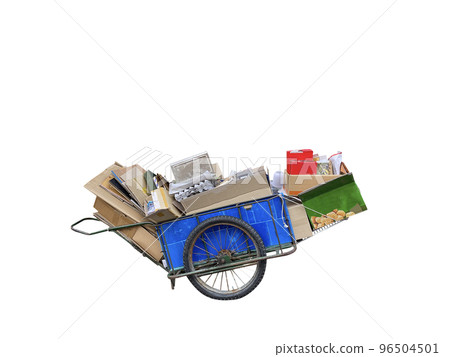wheelbarrow, rickshaw, lucky - Stock Illustration [96504501] - PIXTA