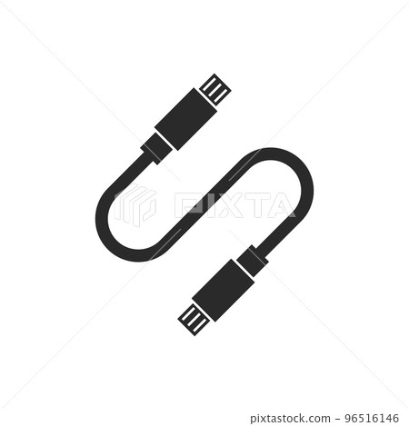 USB data transfer,cable icon-插圖素材 [96516146] - PIXTA圖庫