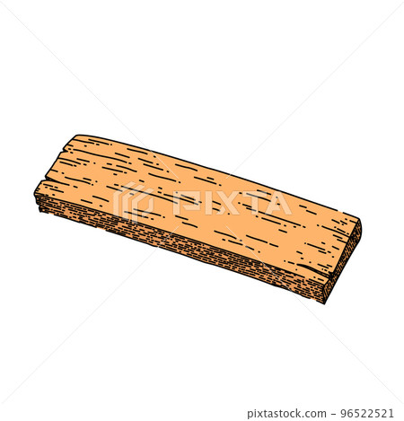 plank wood sketch hand drawn vector - Stock Illustration [96522521] - PIXTA