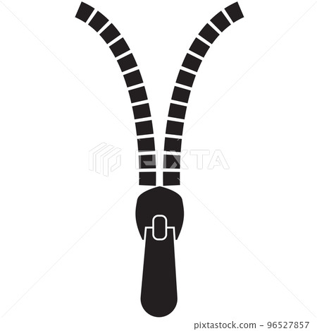 Zipper icon on white background. Zipper sign.... - Stock Illustration ...