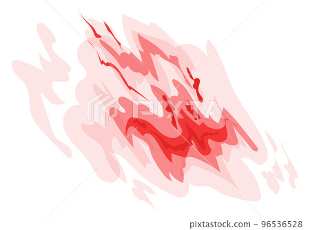 Bloody wound texture. Red body cut mark - Stock Illustration [96536528 ...