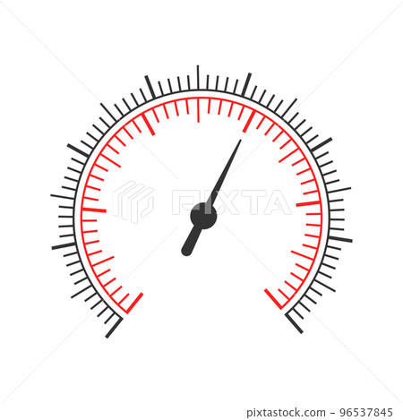 Round measuring scale with two charts anr... - Stock Illustration ...