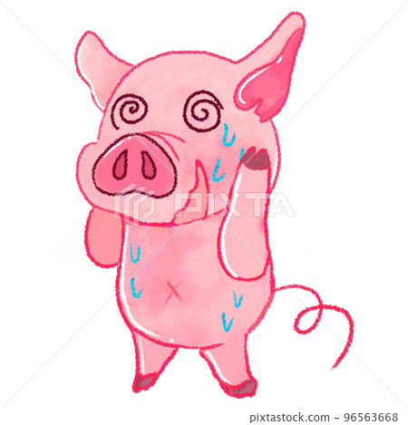 dizzy pig - Stock Illustration [96563668] - PIXTA