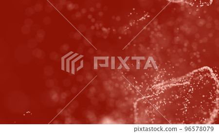 CG particles, pink particles, red background - Stock Illustration ...
