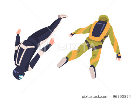 Man Falling Through Air