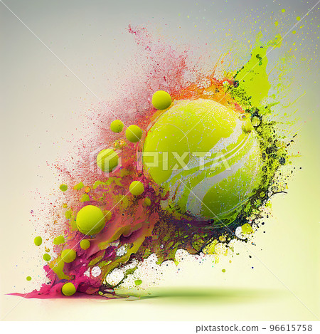 Tennis. Colorful abstract tennis background.... - Stock Illustration ...