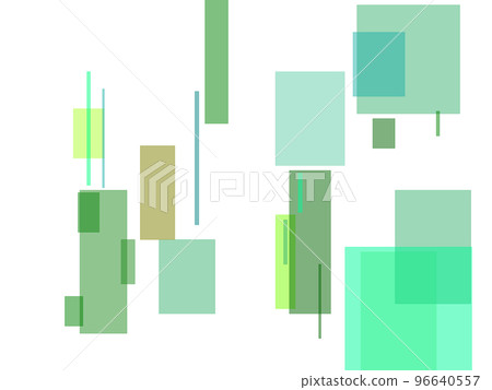 Abstract green rectangles overlay with... - Stock Illustration ...
