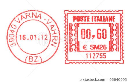 Italian postage meter stamp transparent PNG - Stock Illustration ...